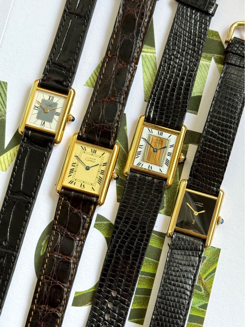 Cartier Tank - vintage watch, 18k gold vermeil, tank watch, Luxury ...