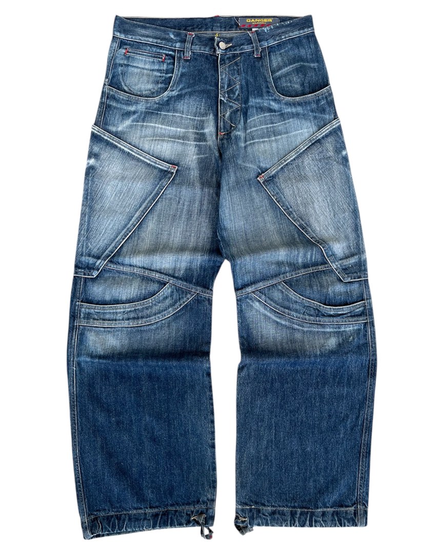 Danger planet baggy Big pocket jeans, Fesyen Pria, Pakaian , Bawahan di ...