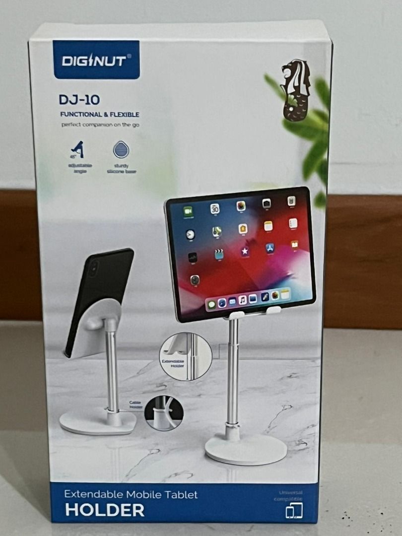 DigiNut DJ-10 Extendable Mobile Tablet Holder, Mobile Phones & Gadgets ...
