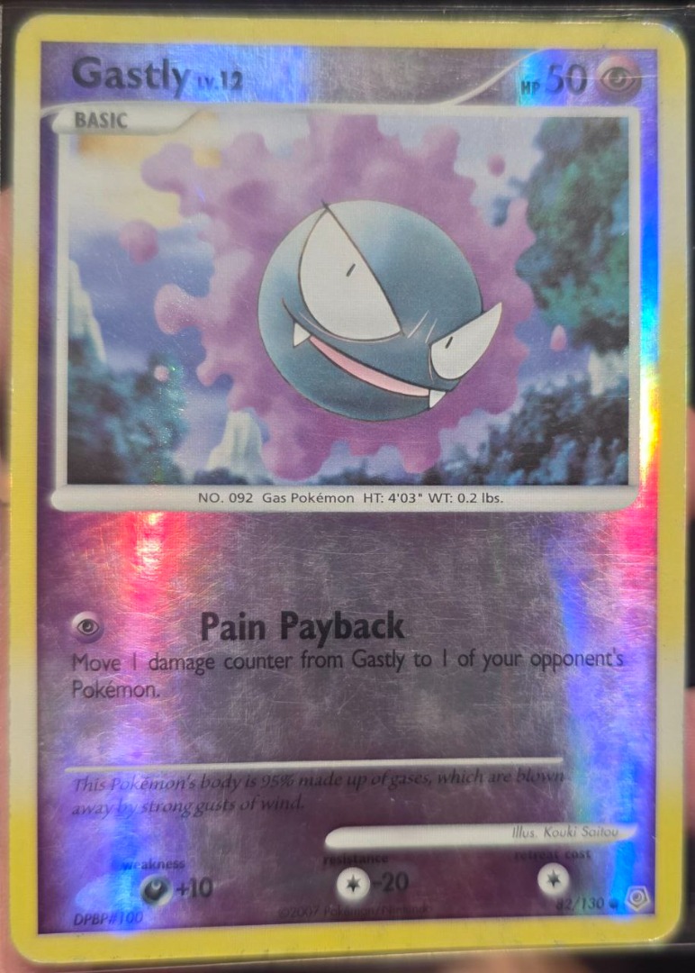 Gastly #82 Reverse Holo - Pokemon Vintage Diamond & Pearl (2007 ...