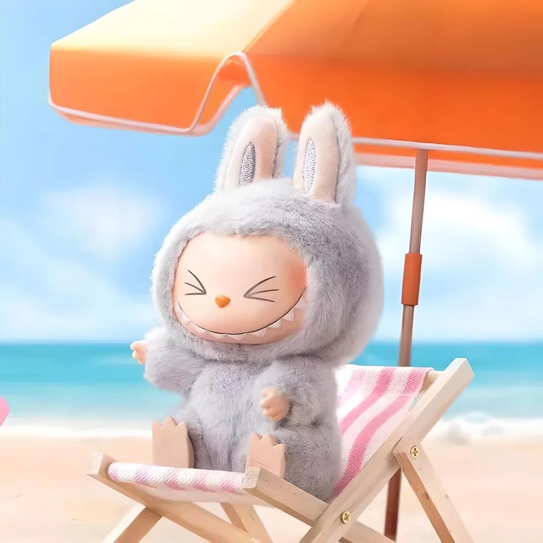 Labubu macaron v2 in grey, Hobbies & Toys, Toys & Games on Carousell