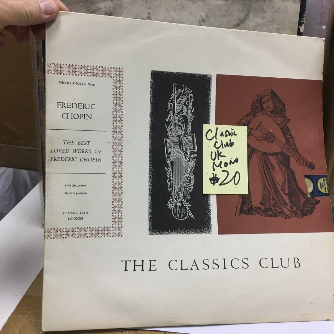 Livia Rev plays Chopin, Classic Clib UK 黑膠唱片，英國版/ piano, classical LP ...