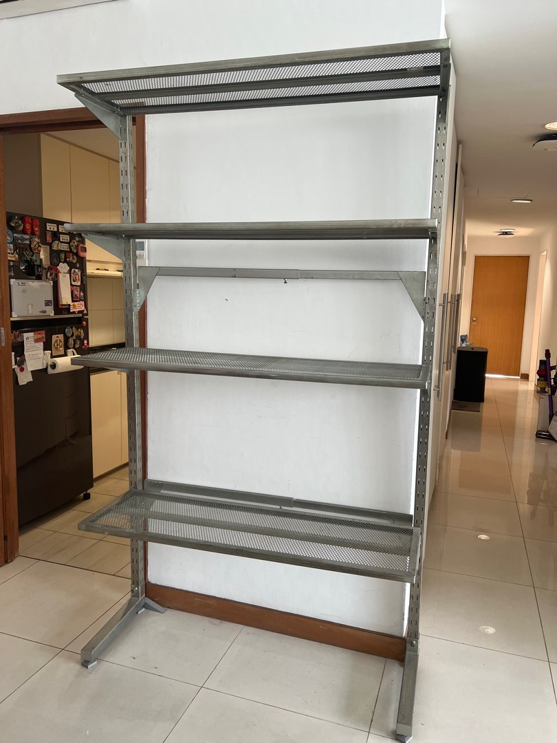 IKEA BRODER Metal Shelving Unit, Furniture & Home Living, Furniture ...