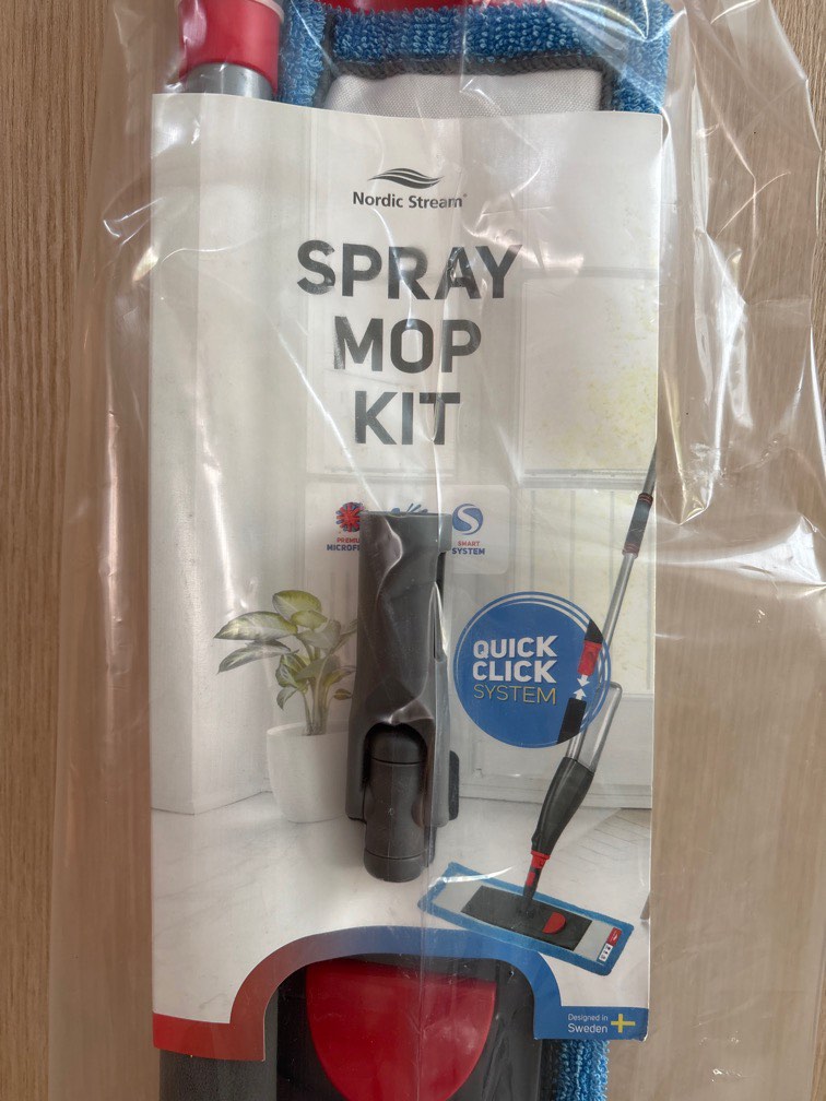 Nordic Stream Spray Mop Kit, Furniture & Home Living, Cleaning ...