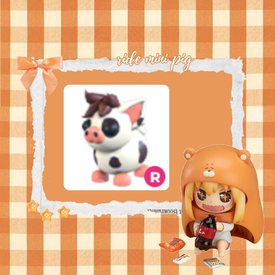 [R mini pig] cheap affordable roblox adopt me adm ride pet!, Video ...