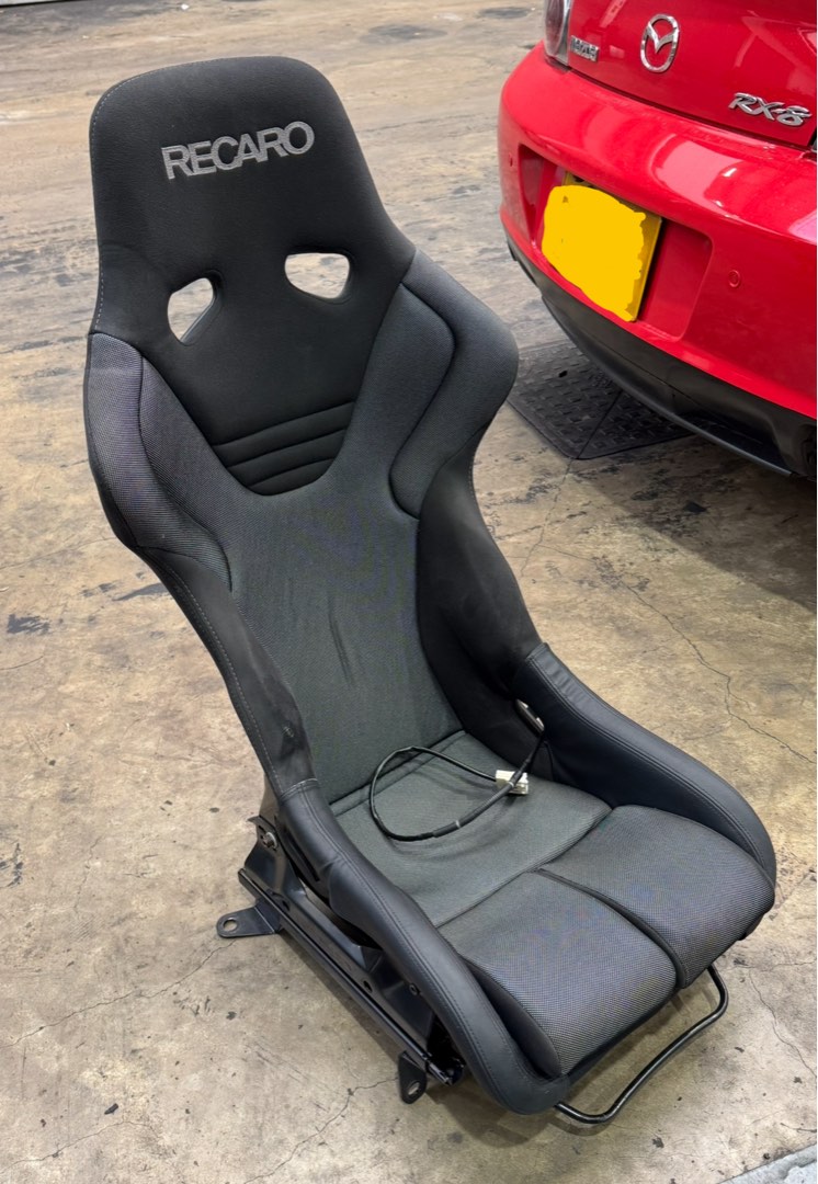 Recaro RSG Silver w/ RX8 Rails Bucket Seat, Car Accessories ...