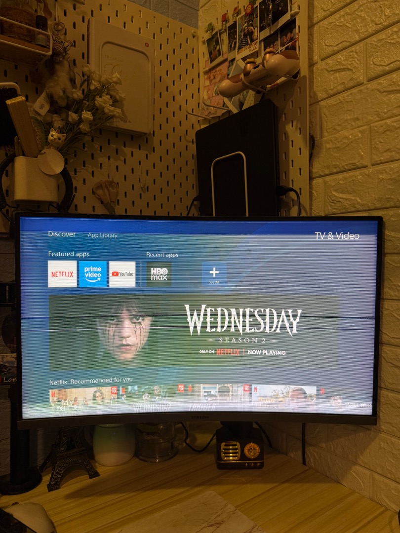 Samsung 27 inch FHD Curved Monitor Faulty Screen, Computers & Tech ...