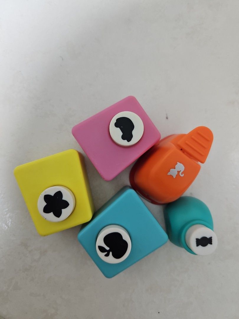 Set of 5 Shape Paper Punches, Hobbies & Toys, Stationery & Craft, Craft ...