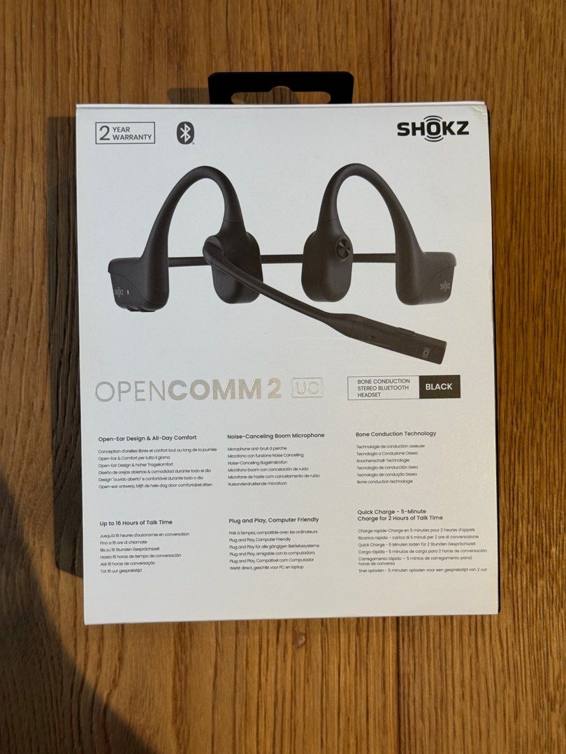 Shokz OpenComm2 Headphones (Black), Audio, Headphones & Headsets on ...