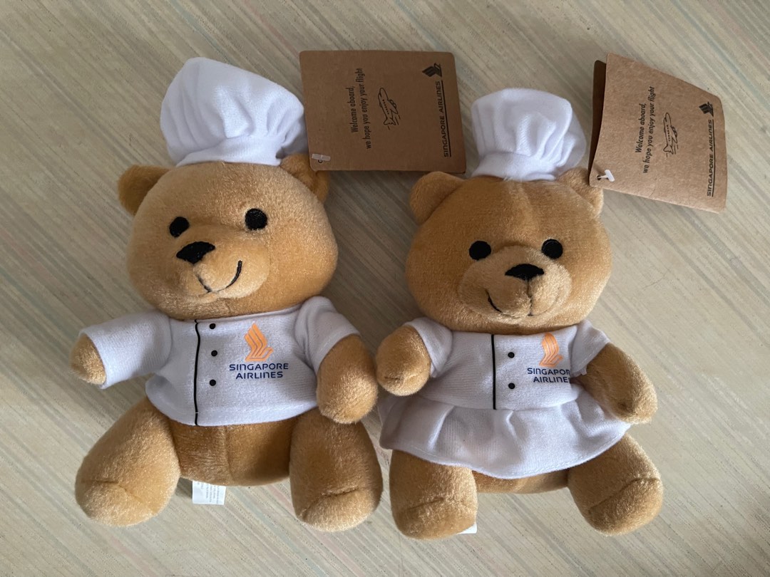 SIA Bear in Singapore Airlines Chef Attire, Hobbies & Toys, Memorabilia ...