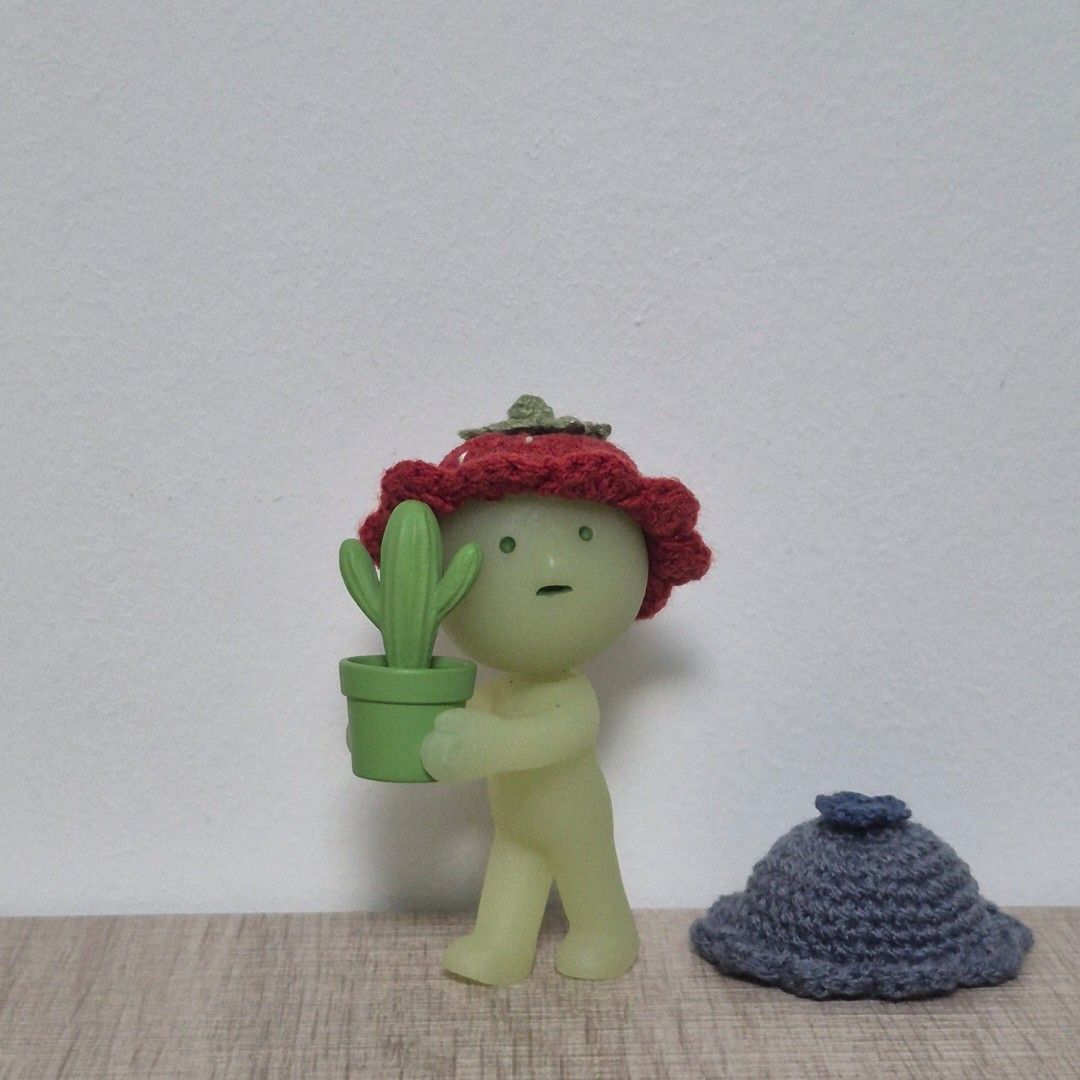 Smiski Strawberry 🍓 Crochet Hat, Hobbies & Toys, Stationery & Craft ...