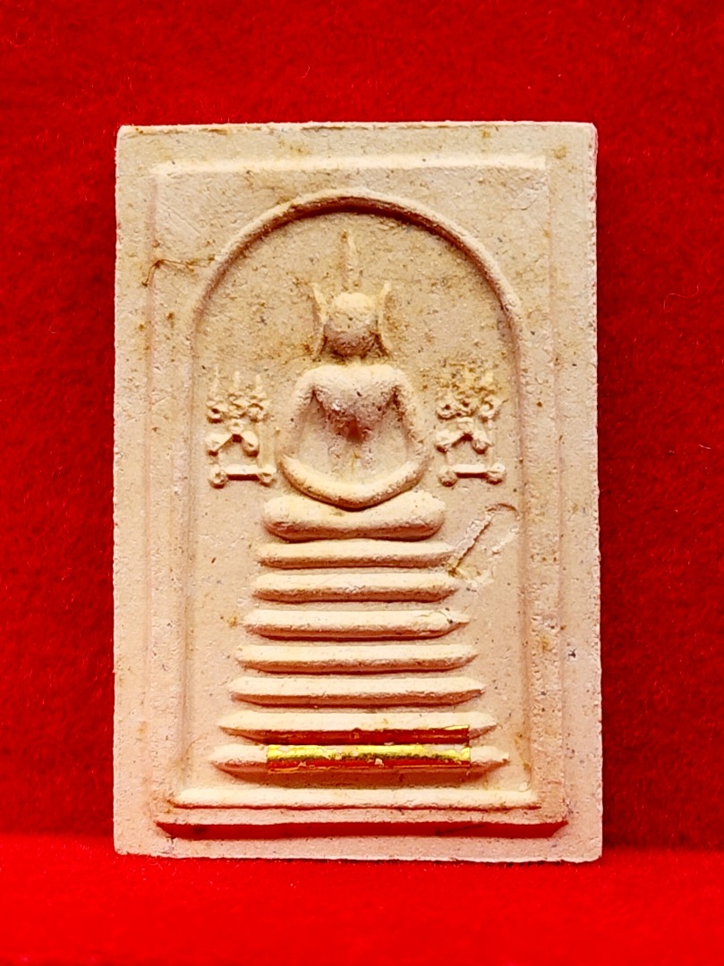 Thai Buddhist Amulet_Phra Somdej with Na Racha on both sides. 7-tiered ...