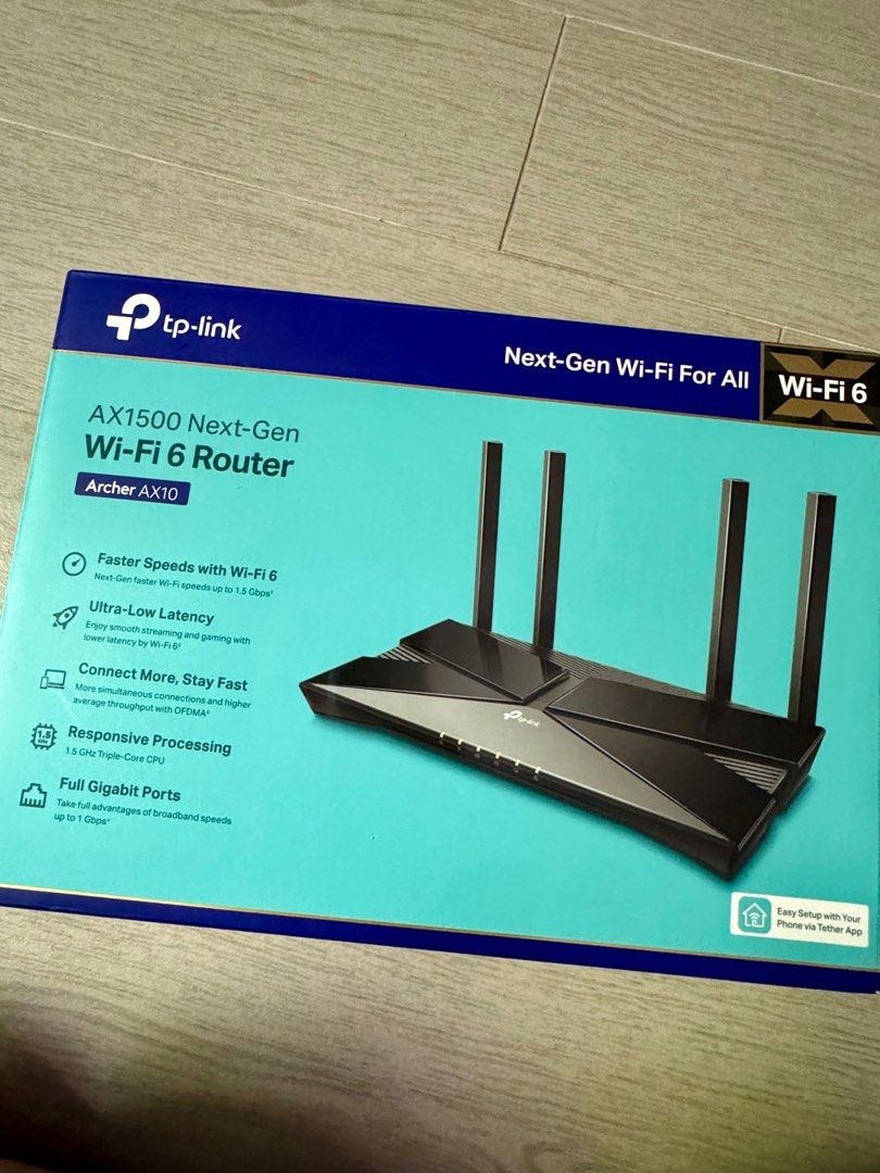 TP-Link AX1500 Next-Gen Wi-Fi 6 Router Archer AX10, Computers & Tech ...