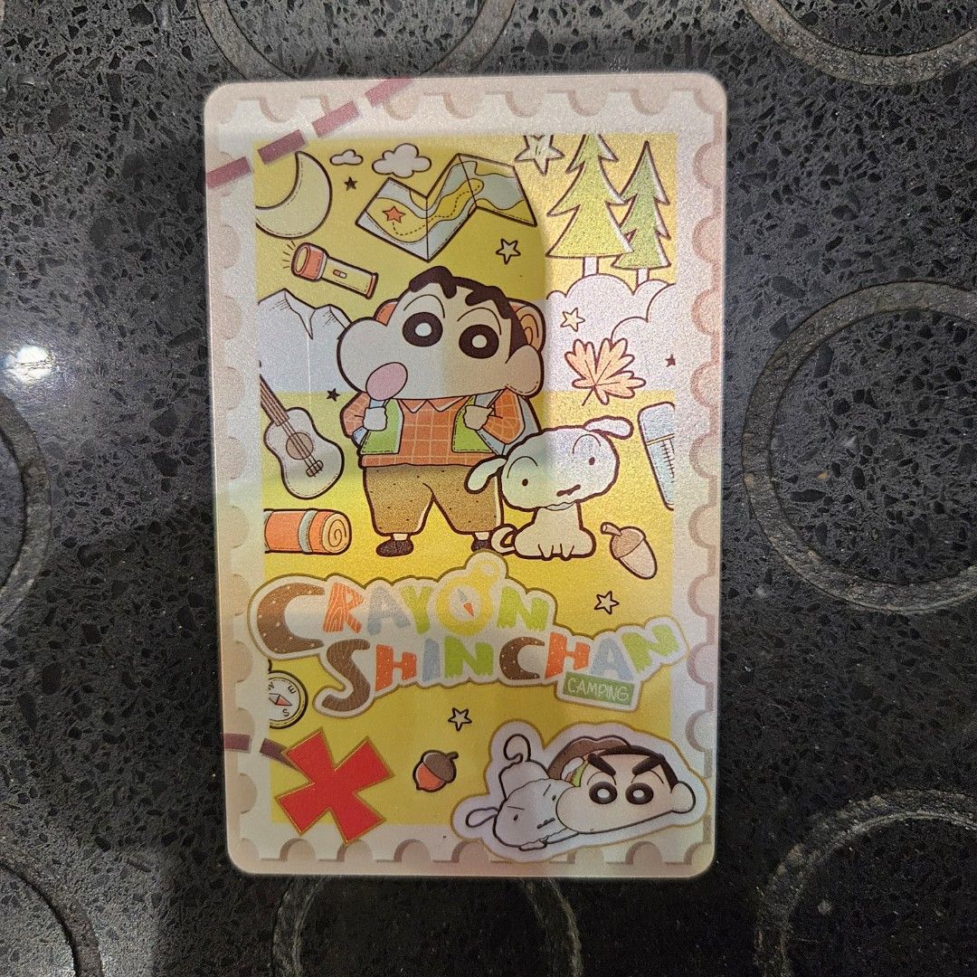 *ULTRA RARE* CPCM Crayon Shin Chan Camping Trail Map Trails of Adventure Laser Foil Card ...