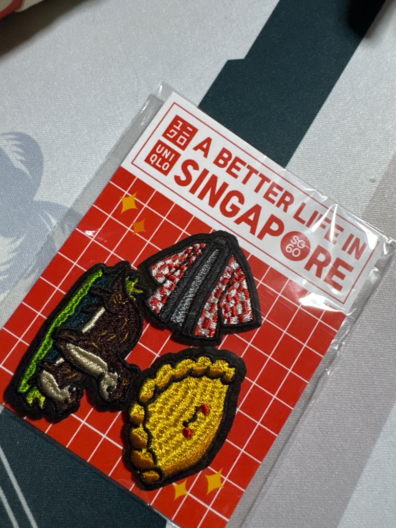 Uniqlo Singapore 60th Anniversary Patch Set, Hobbies & Toys ...