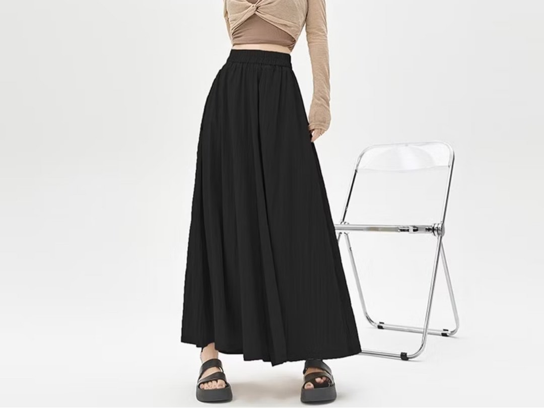 Wide Leg Pants, Women's Fashion, Bottoms, Other Bottoms on Carousell