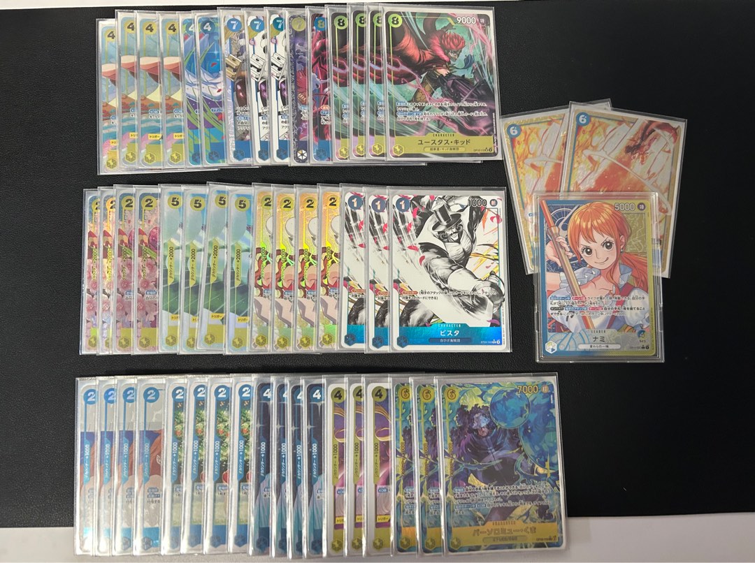 WTS blue yellow BY Nami Deck with shoujo one piece OPTCG, Hobbies ...