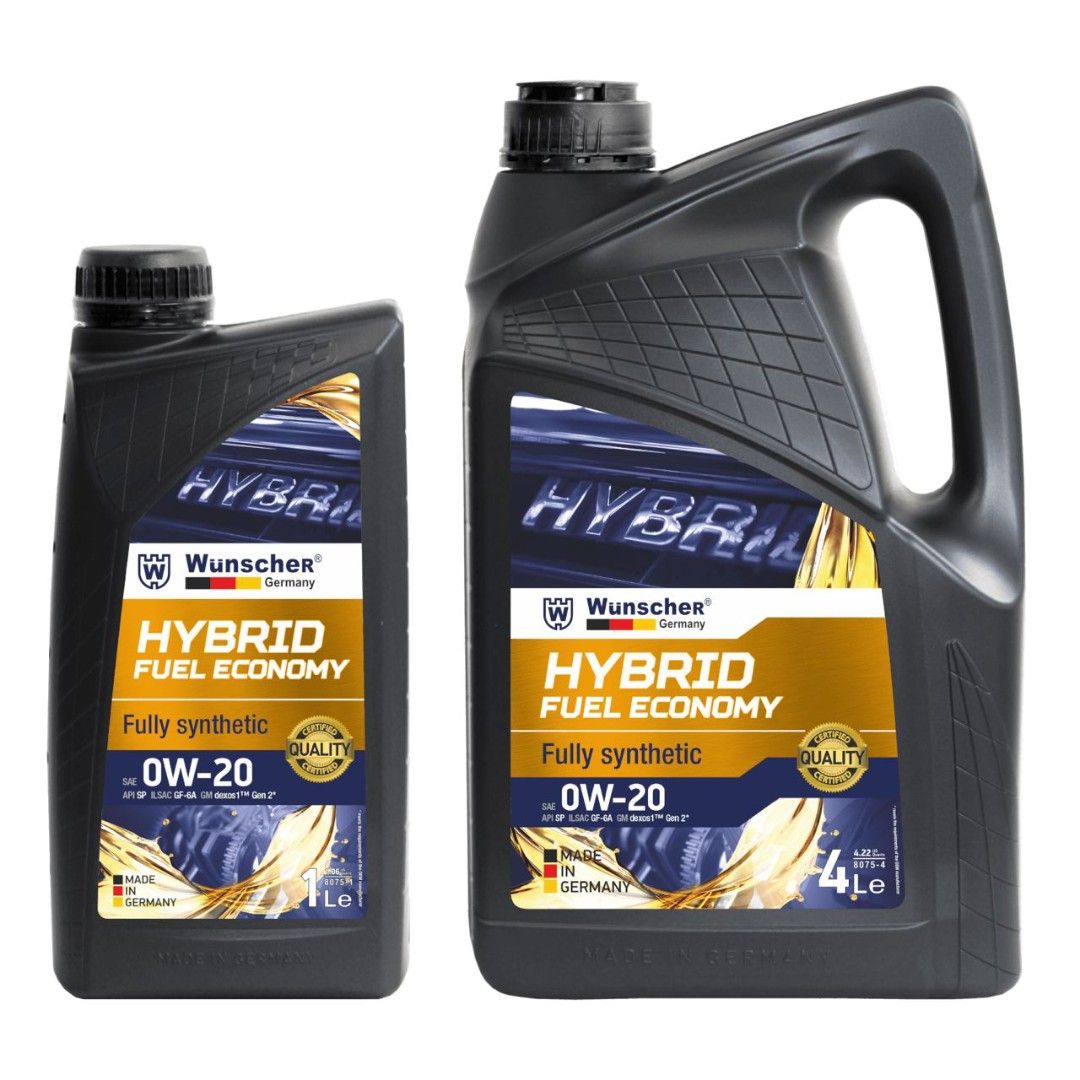Wunscher Germany Hybrid FE 0W20 SP GF-6A 4L, Car Accessories, Car ...