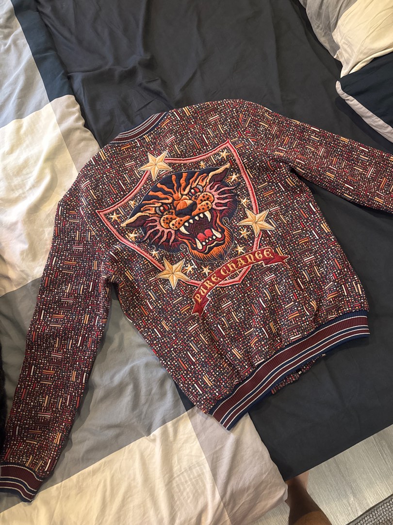 Zara Embroidered Tiger Bomber Jacket, Men's Fashion, Coats, Jackets and ...