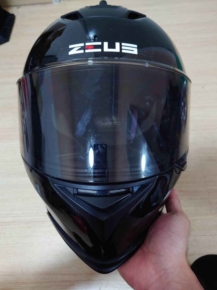 Zeus Helmet ZS-1900 Full Face (CARBON HEXAGON), Auto Accessories on ...