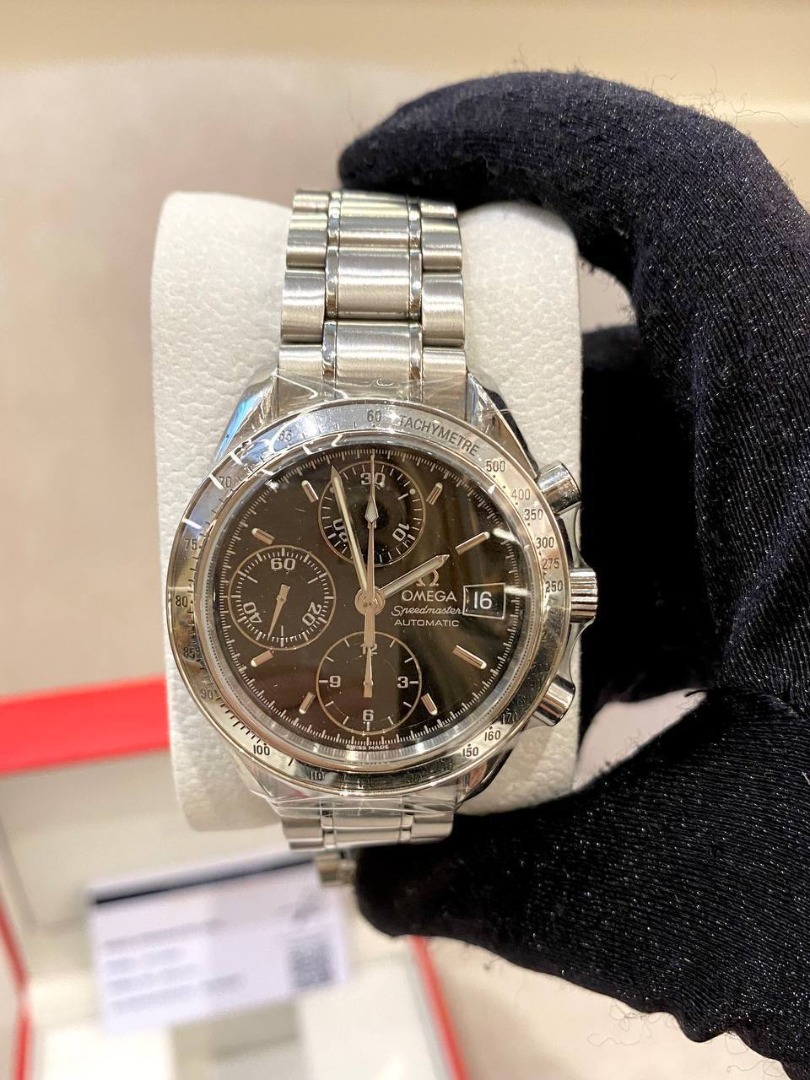 2009 OMEGA SPEEDMASTER DATE REF 35135000 CHRONOGRAPH BLACK DIAL 39MM ...