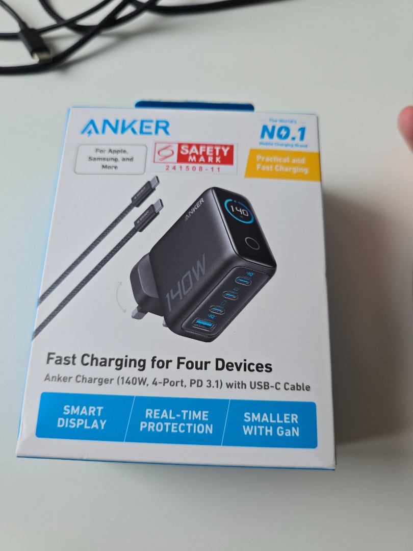 Anker 140W 4-Port USB-C Charger, Mobile Phones & Gadgets, Mobile ...