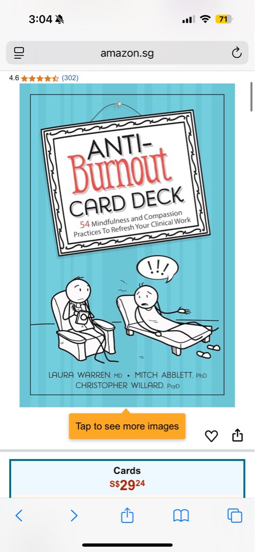 Anti-Burnout Card Deck, Hobbies & Toys, Toys & Games on Carousell