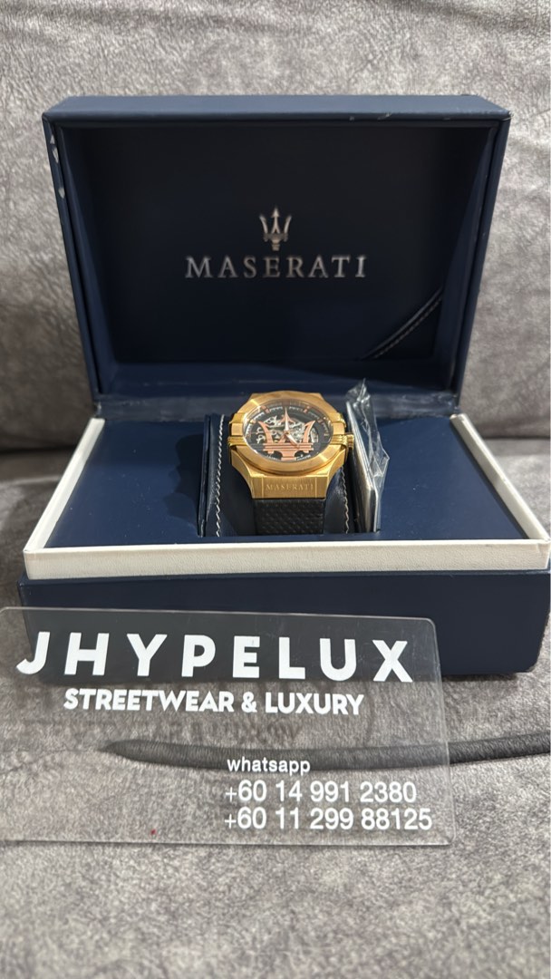Authentic Maserati Gold Watch Limited Edition 888pieces, Men's Fashion ...