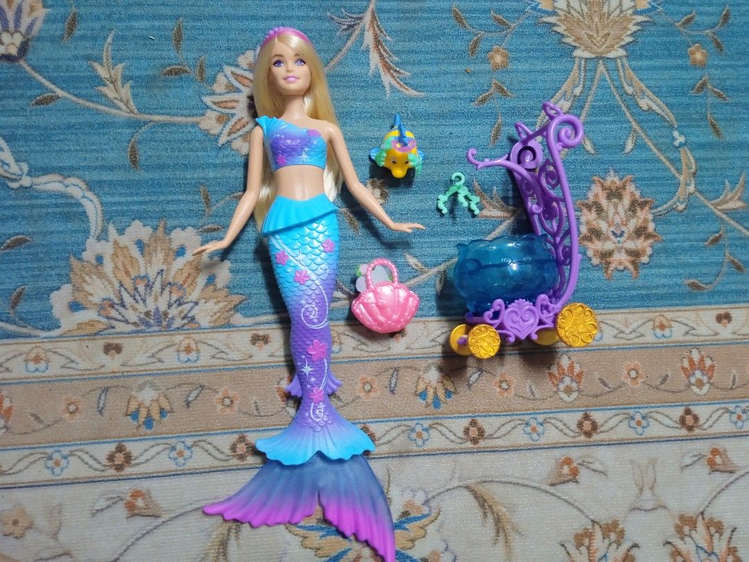 Barbie Mermaid Bloom Flower, Hobbies & Toys, Toys & Games on Carousell