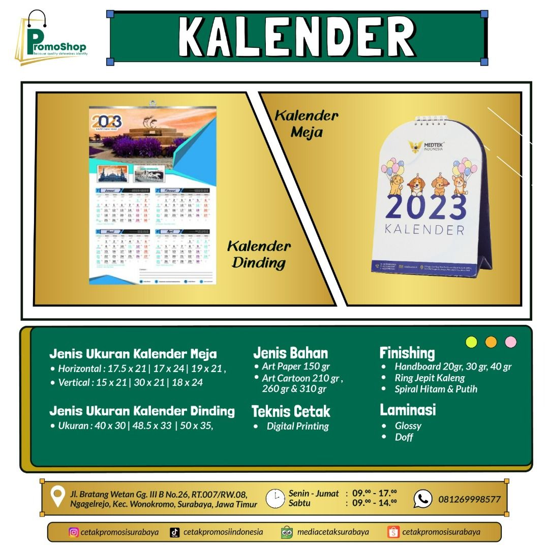 Cetak Kalender 2026 Custom Printing Tanggalan Murah Di Jakarta, Jasa ...