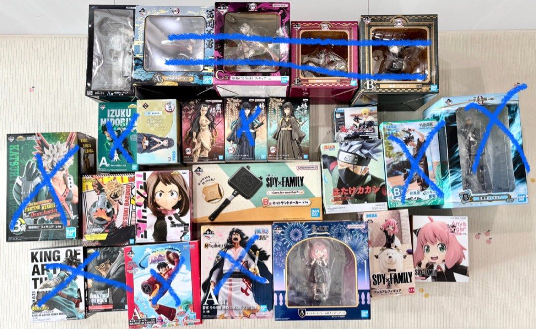 Clearance Anime Figurines!! Naruto, Spy x Family, Demon Slayer, One ...