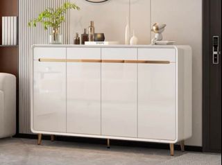 White Mandaue Foam Console Table, Furniture & Home Living, Furniture ...