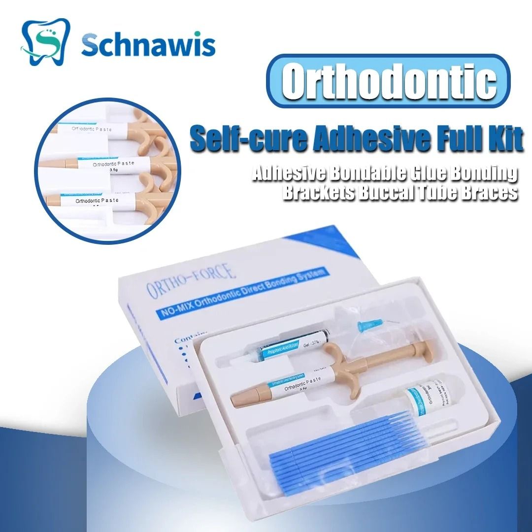 Dental Orthodontic Self-cure Adhesive Full Kit Adhesive Bondable Glue ...