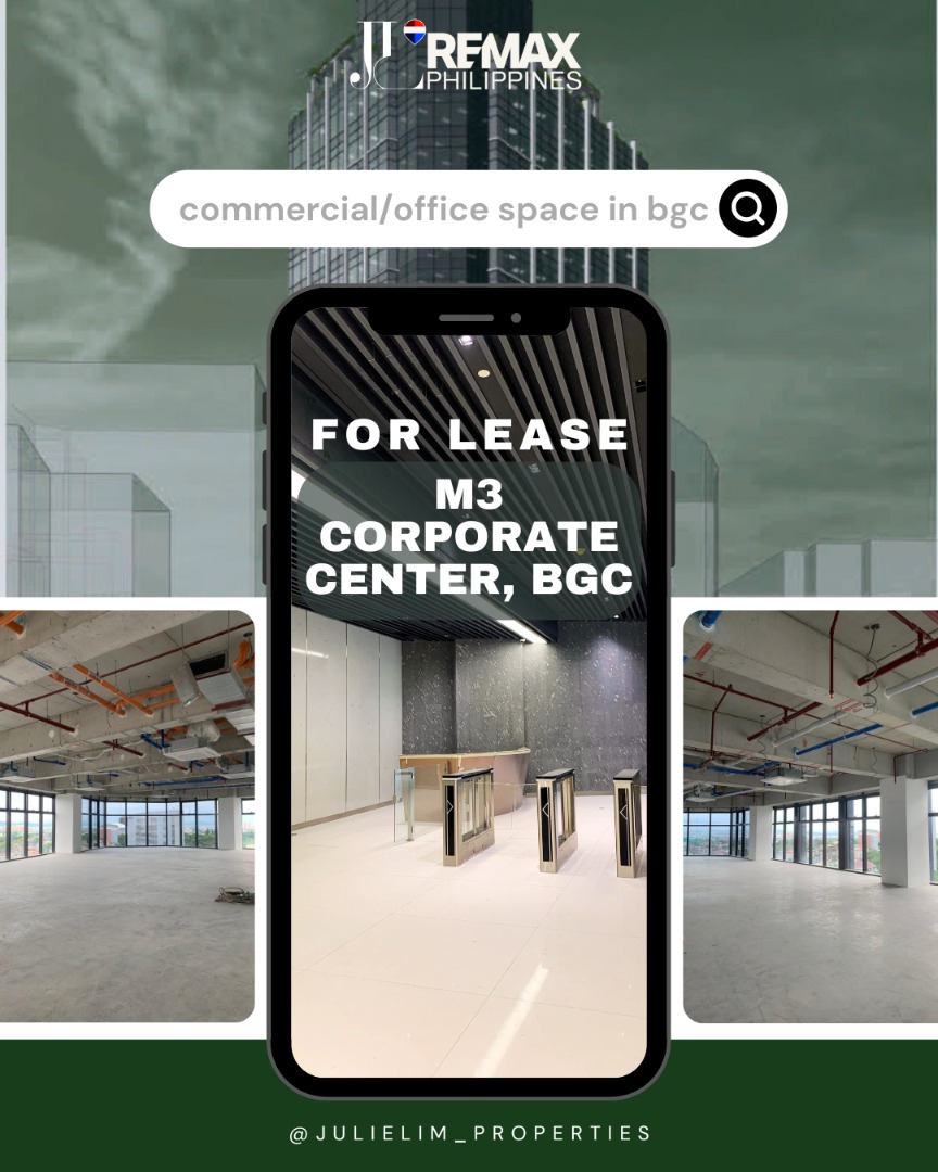 FOR LEASE: Retail and Office Spaces for Lease in BGC (M3 Building ...