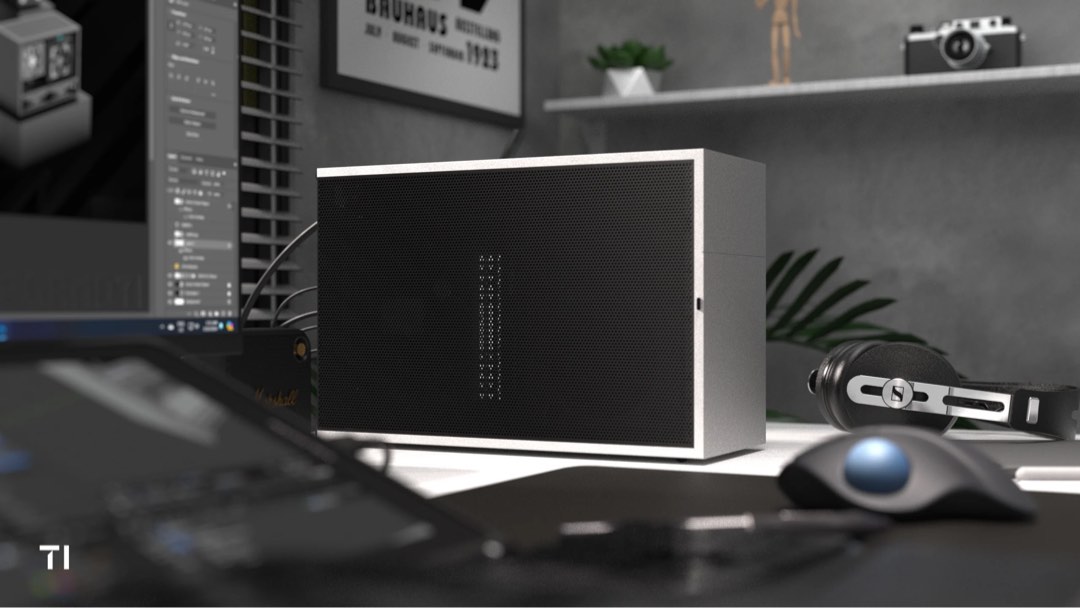 FormD T1 Version 2.1 / Anodized Silver / Steel Coated- ITX PC Case (Not ...