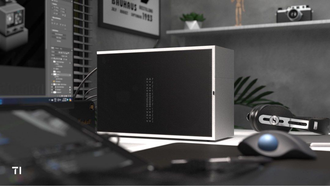 FormD T1 Version 2.1 / Anodized Silver / Steel Coated- ITX PC Case (Not ...