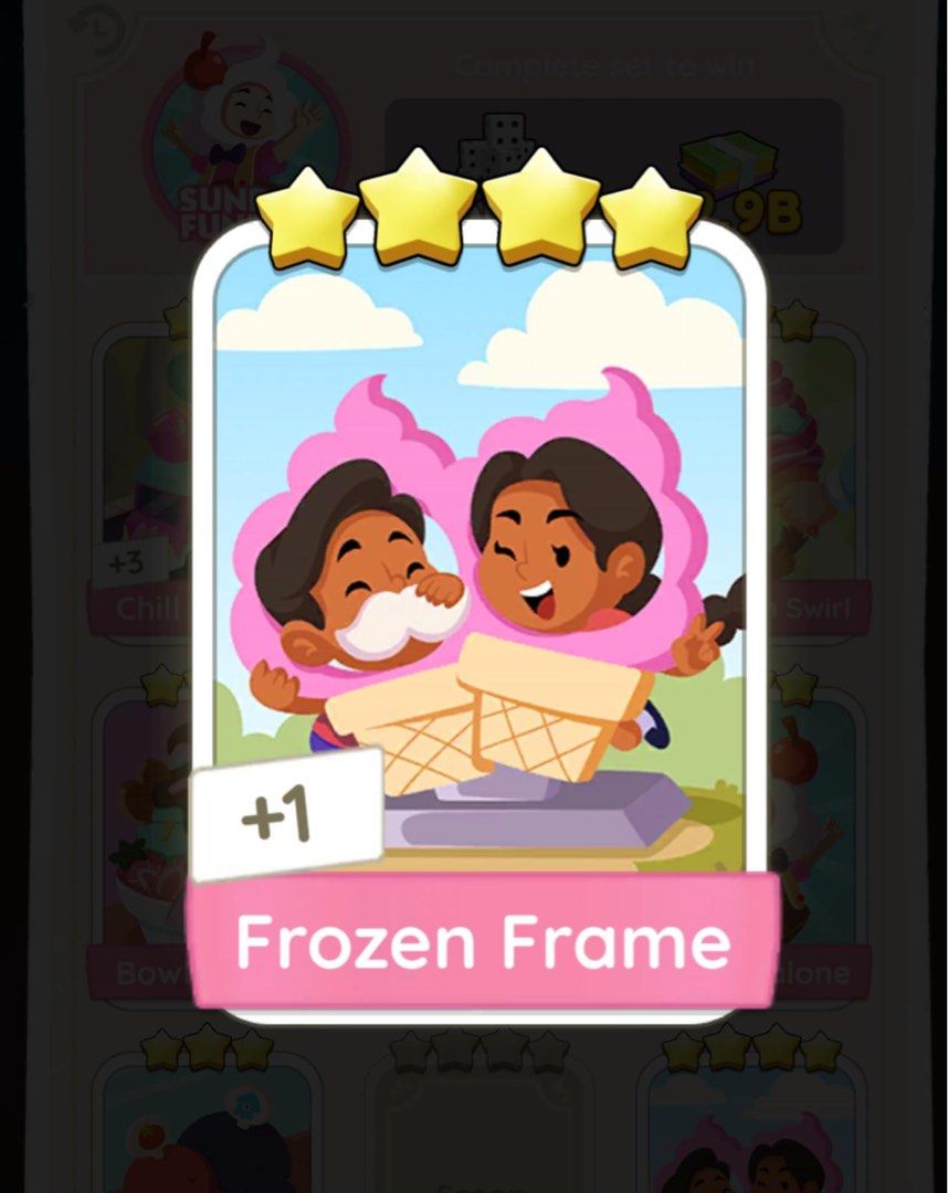 Frozen Frame monopoly go, Hobbies & Toys, Toys & Games on Carousell