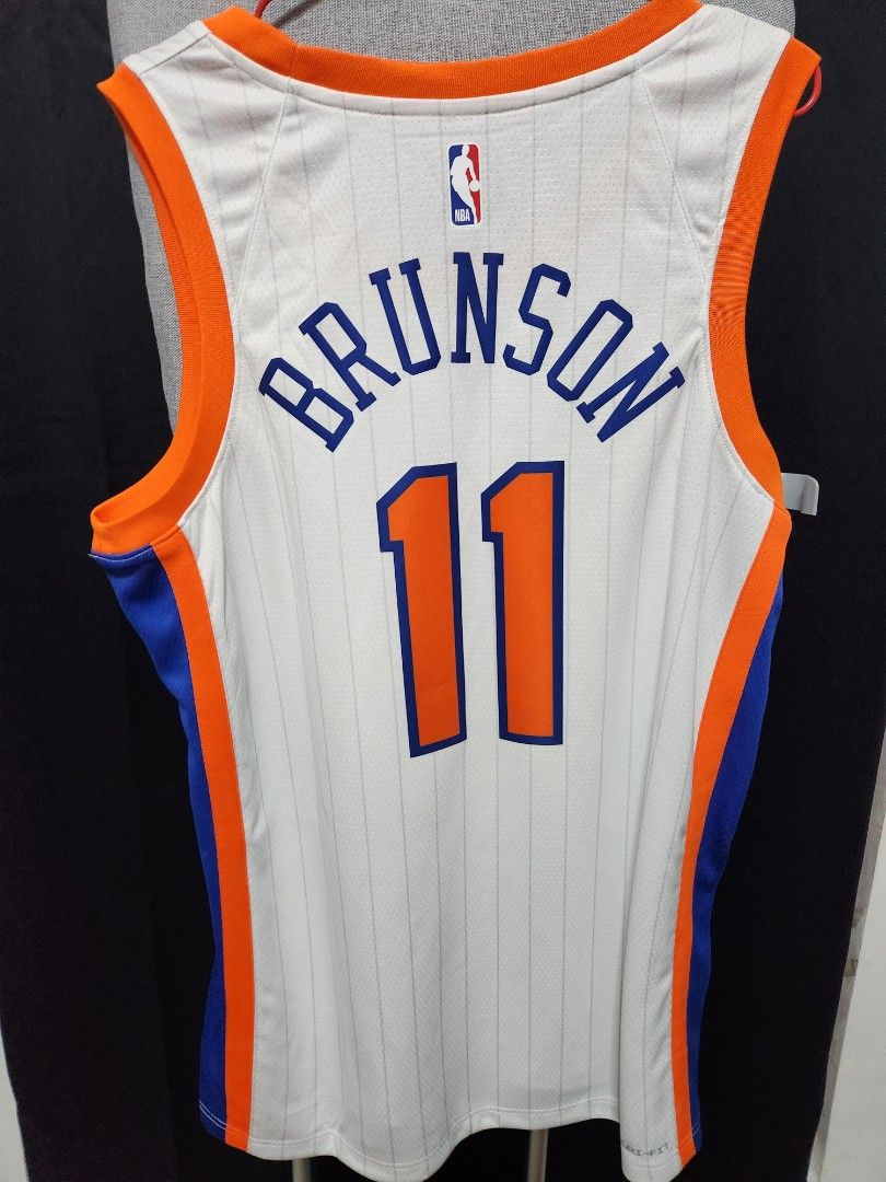 Jalen Brunson New York Knicks City Edition Jersey, Men's Fashion ...