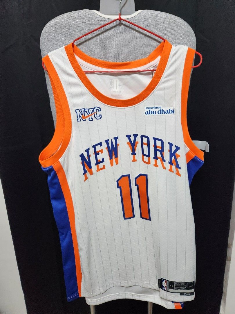 Jalen Brunson New York Knicks City Edition Jersey, Men's Fashion ...