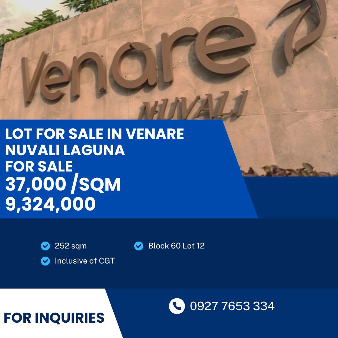 Vacant Lot for Sale VENARE NUVALI!, Property, For Sale, Lot on Carousell