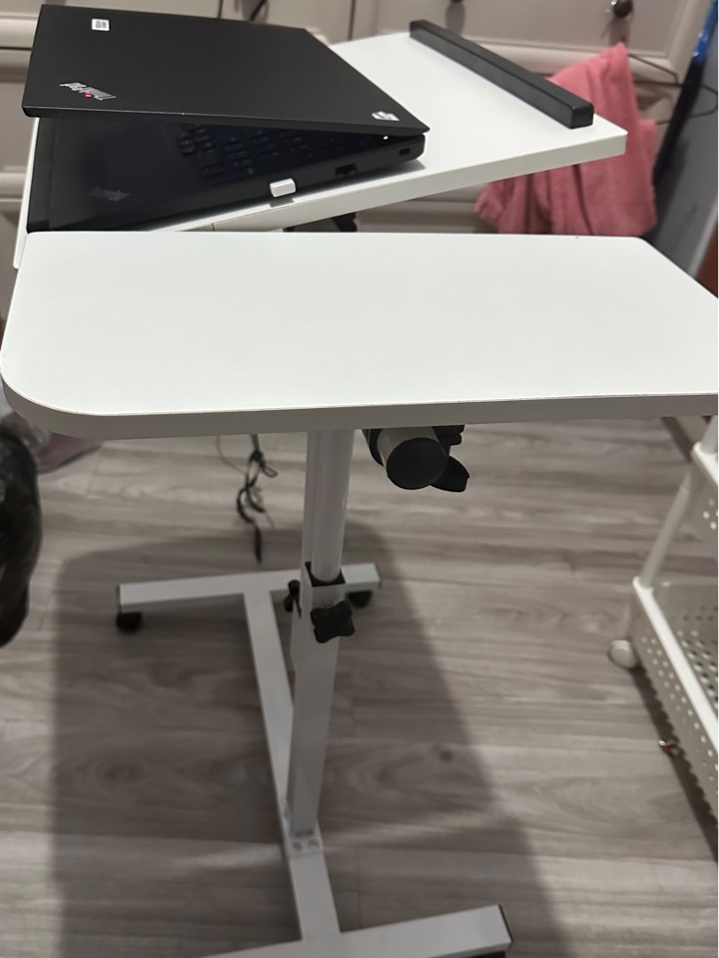 Mobile bedside table with wheels, Furniture & Home Living, Furniture ...