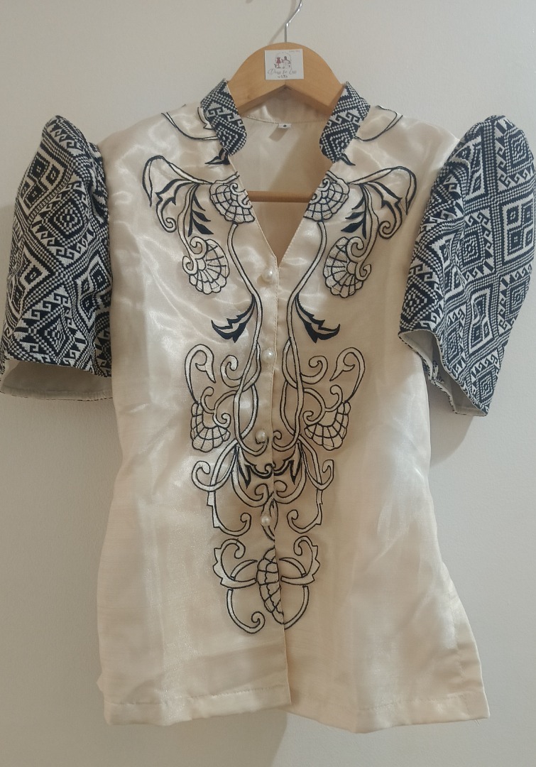 Modern Filipiniana Top and Pants, Women's Fashion, Dresses & Sets ...