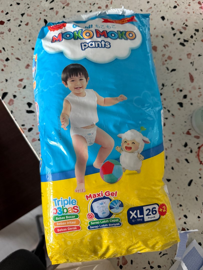 Moko Moko Pants XL 26+2 Diapers (made in Japan), Babies & Kids, Bathing ...