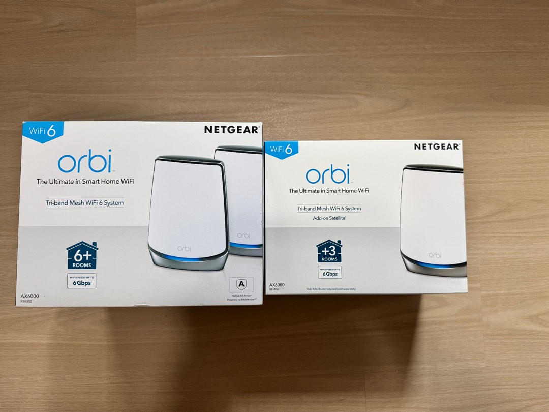 Netgear Orbi AX6000 Tri-band WiFi 6 Mesh, Computers & Tech, Parts ...