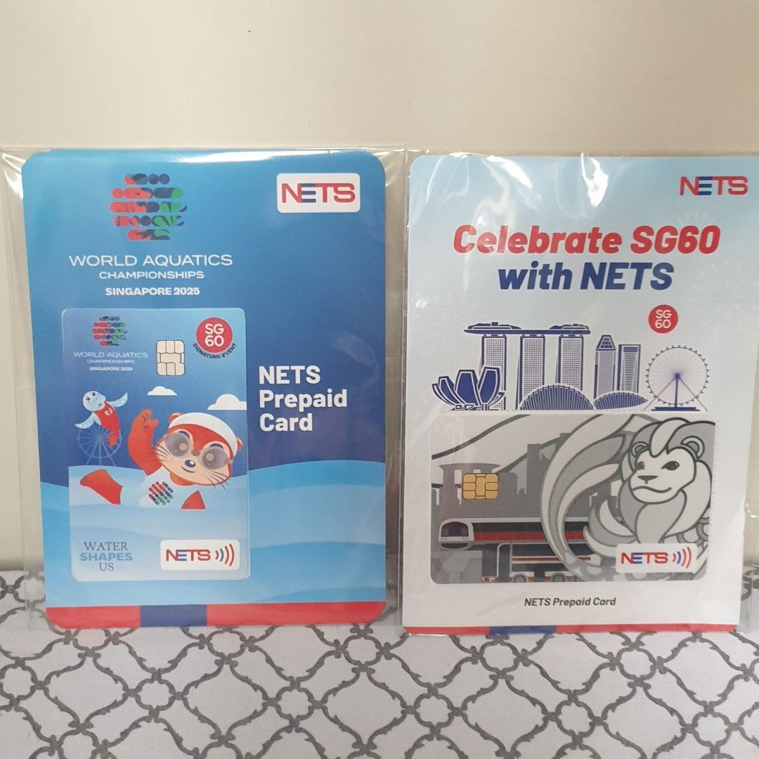 SG60 NETS Prepaid Card (Both for $18), Hobbies & Toys, Memorabilia & Collectibles, Currency on ...