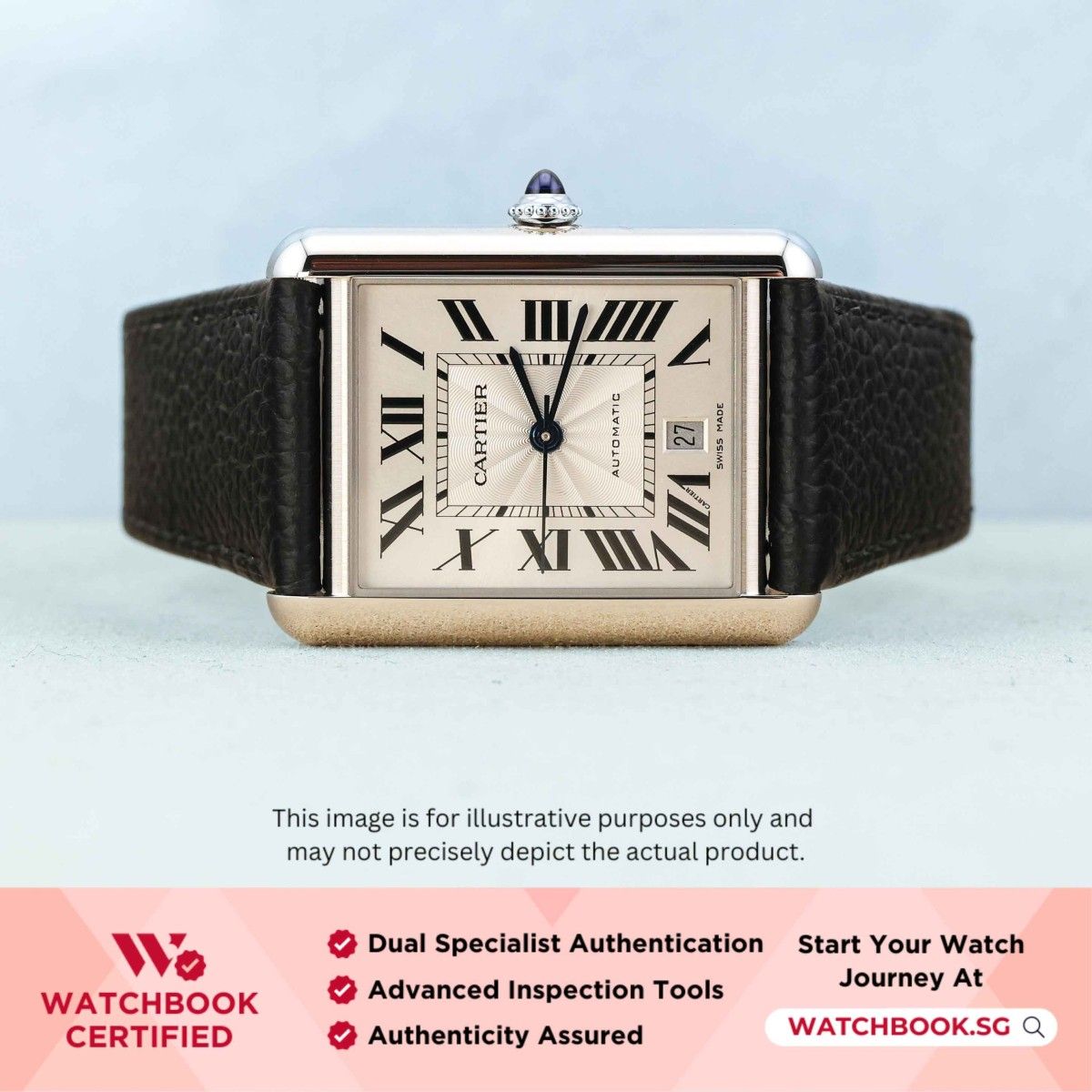 New May 2025 Cartier Tank Must Extra-Large Model Leather WSTA0040 ...