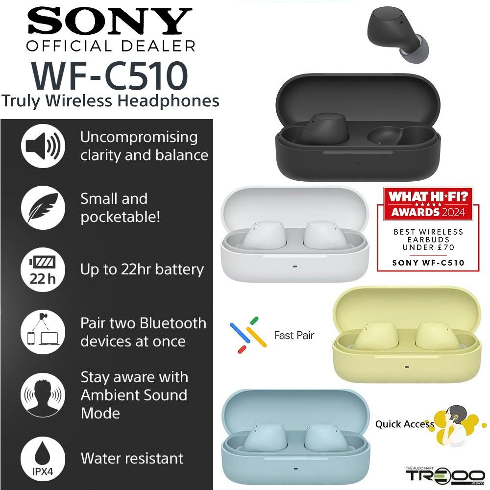 [Official] Sony WF-C510 True Wireless Bluetooth In-Ear Earphone with ...