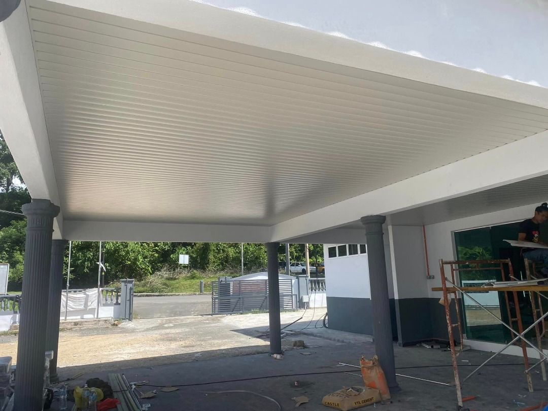 PASANG SILING ALUMINIUM l strip ceiling install l, Furniture & Home ...