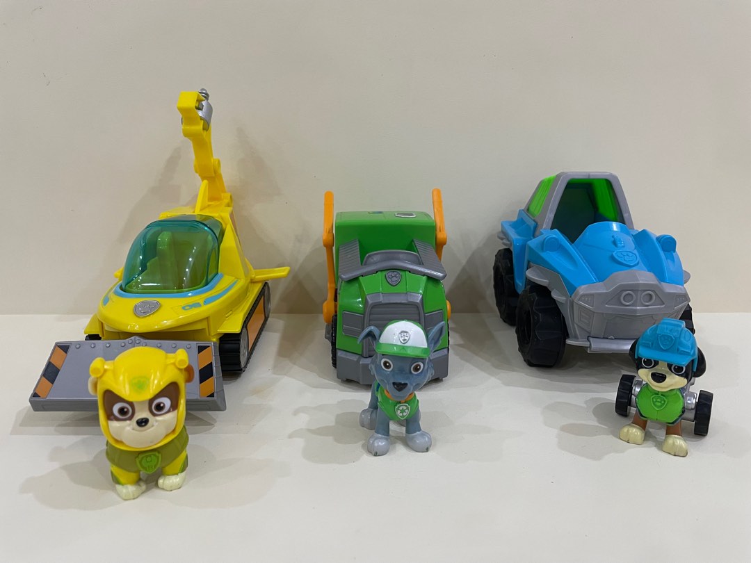 Paw Patrol Rubble, Rocky, Rex vehicles, Hobbies & Toys, Toys & Games on ...