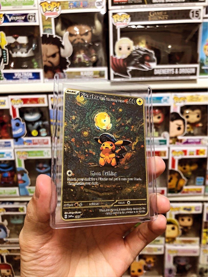 Pokemon TCG Pikachu With The Starry Night Full Art 086 SVP Promo Van ...